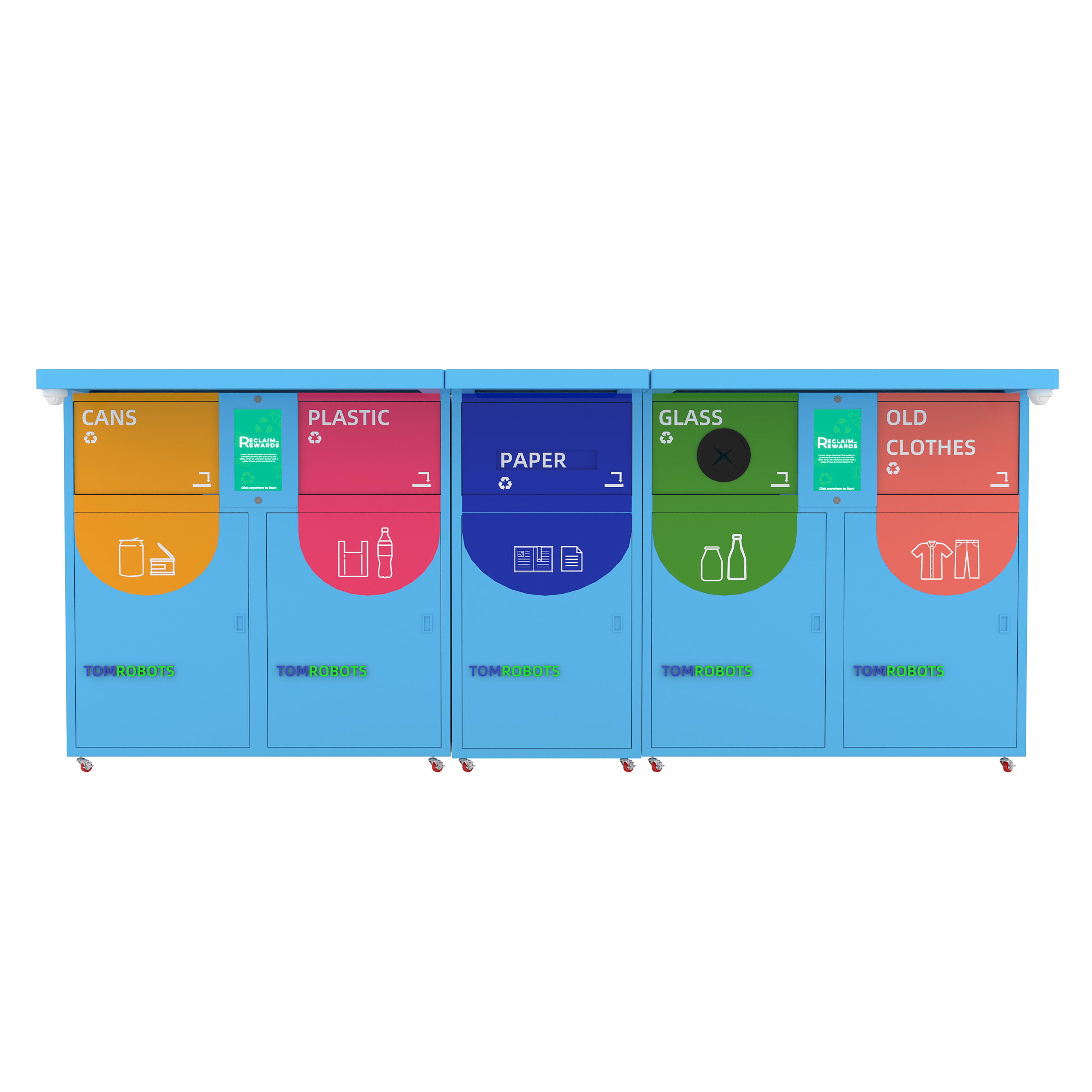 5-in-1 Smart recycling bin